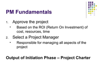 Project Management Fundamentals Course | PPT