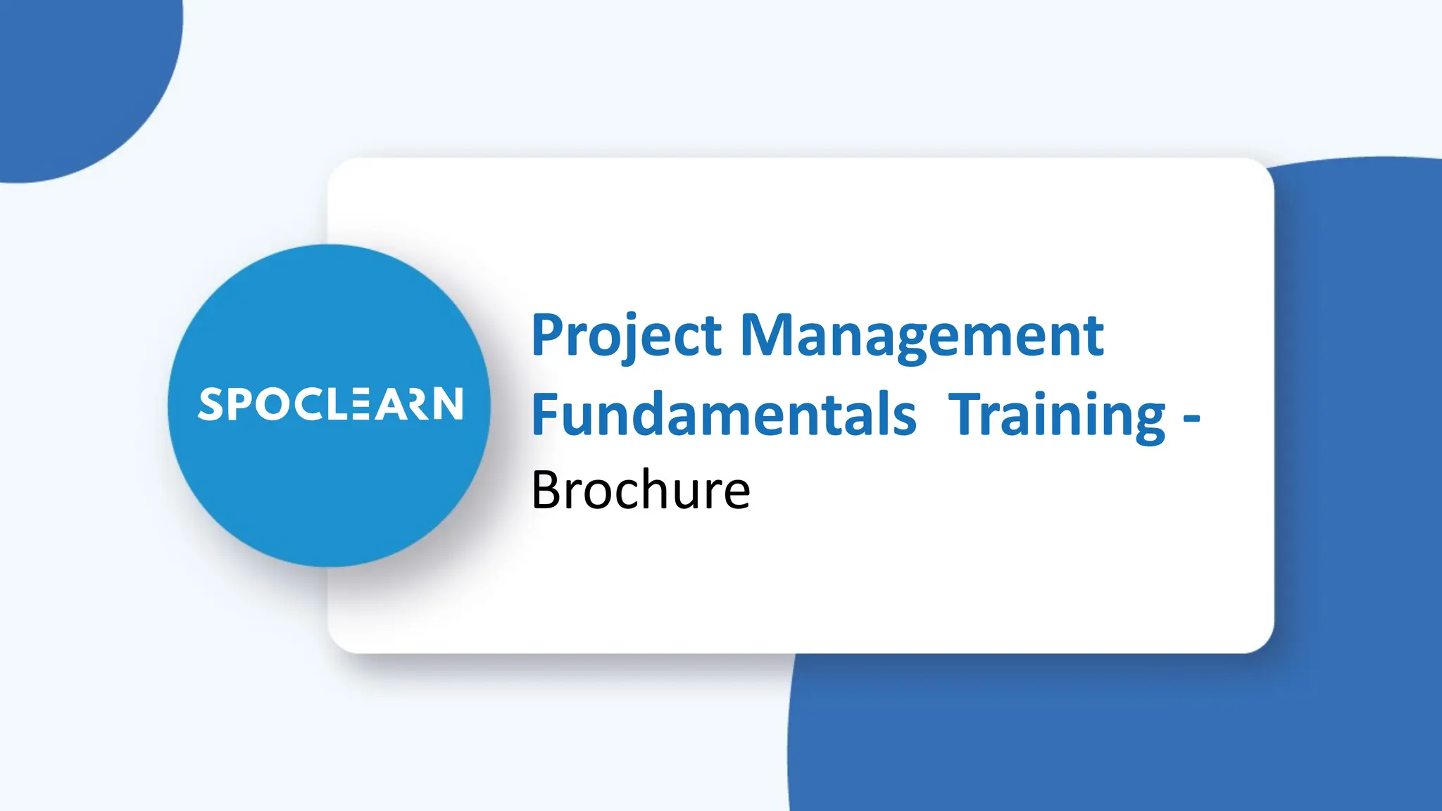 PMP Certification Course in Indonesia - Spoclearn | PPT