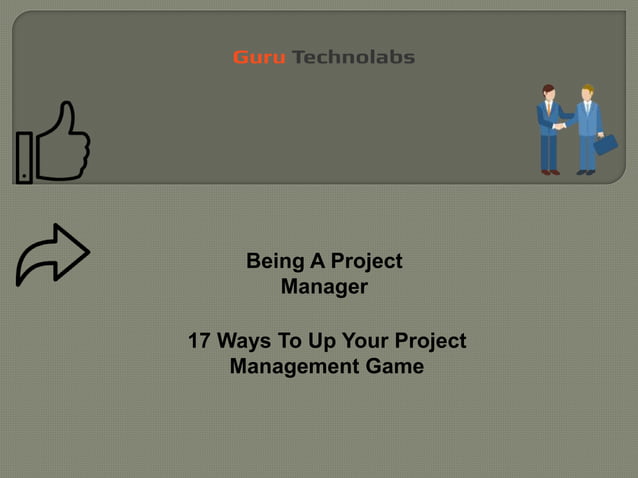 Project management game | PPTX | Technology & Computing
