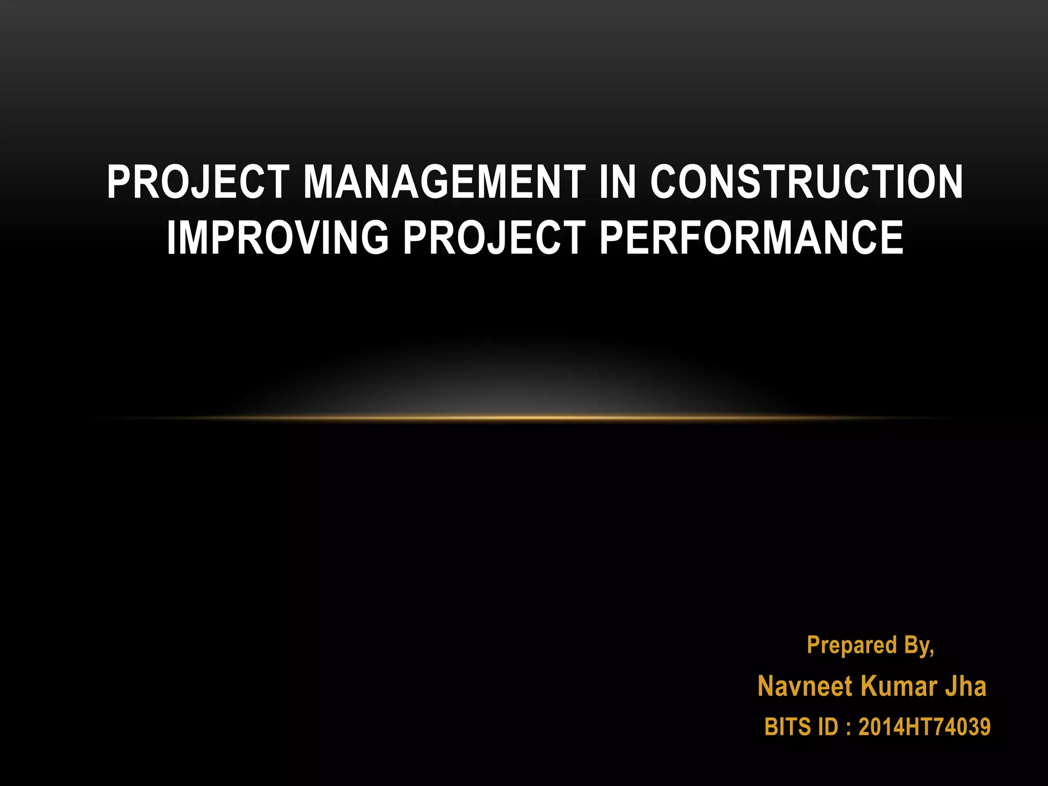 Project management in construction. | PDF