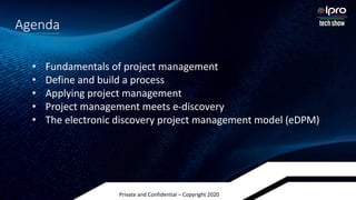Project Management in Electronic Discovery | PPT