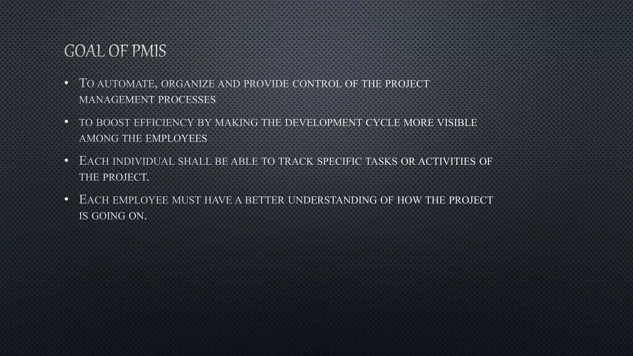 Project management information system (PMIS) | PPTX