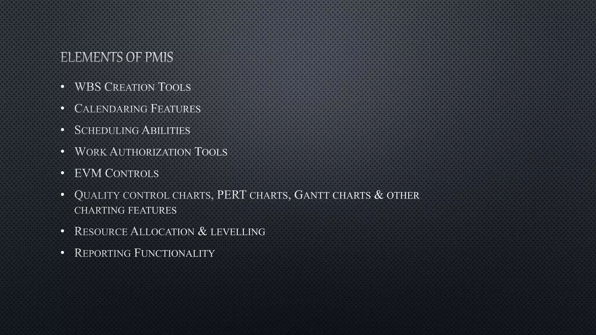 Project management information system (PMIS) | PPTX