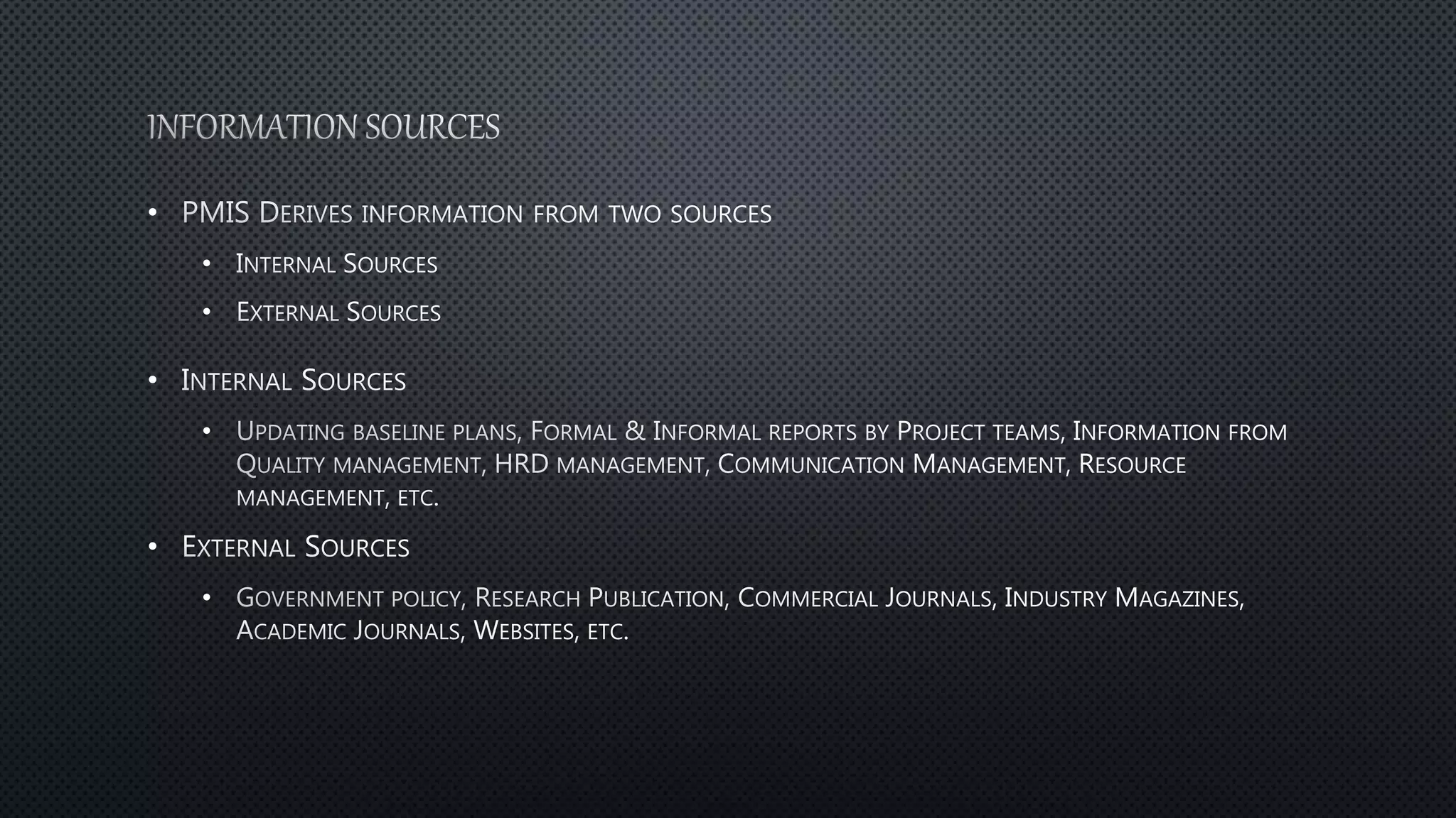 Project management information system (PMIS) | PPTX