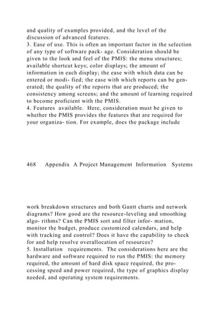 Project Management Information Systems.docx | Email | Internet