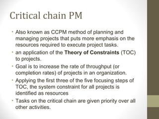 Project management in general and some methods | PPT