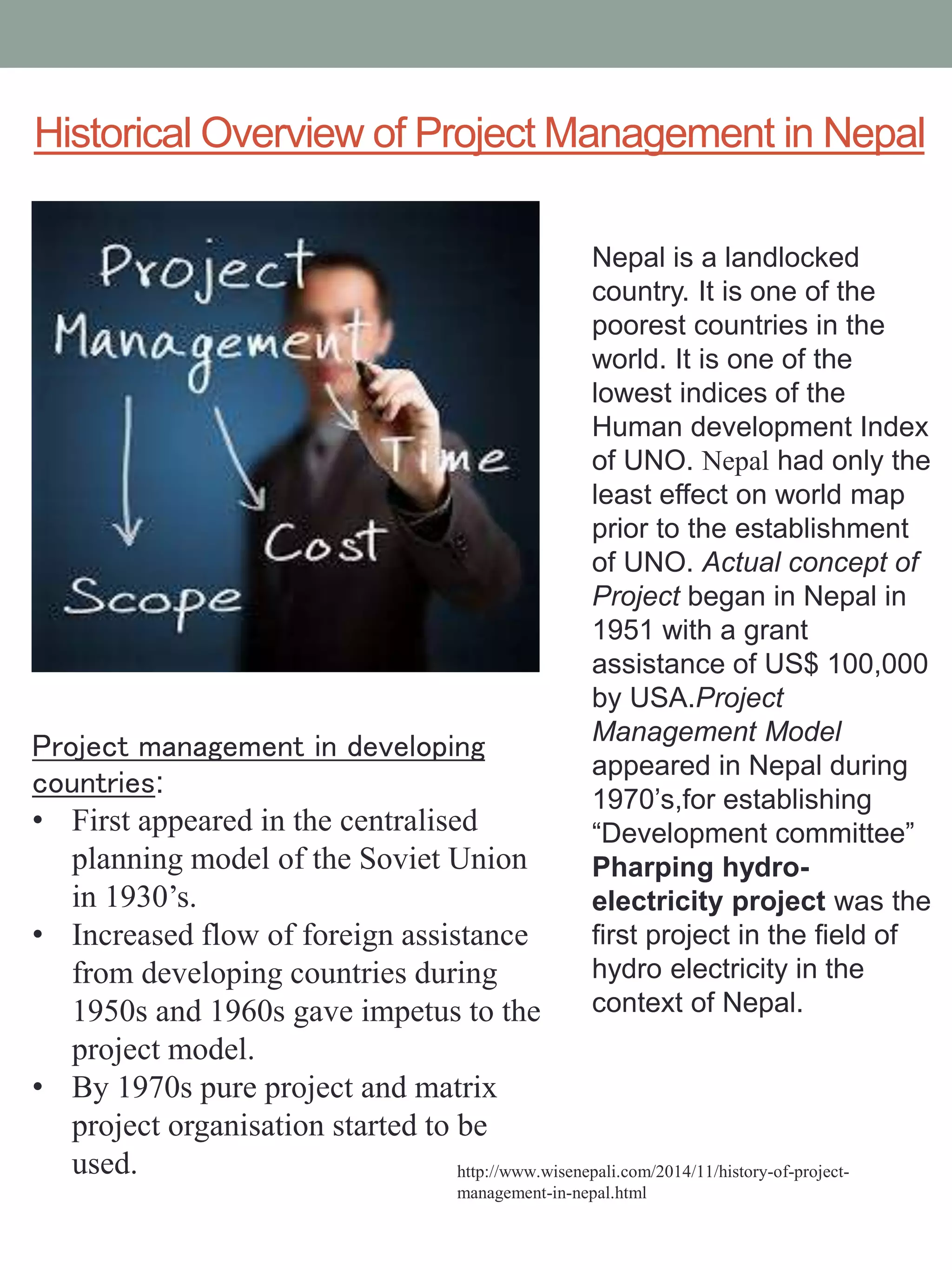 Project management in nepal | PPTX