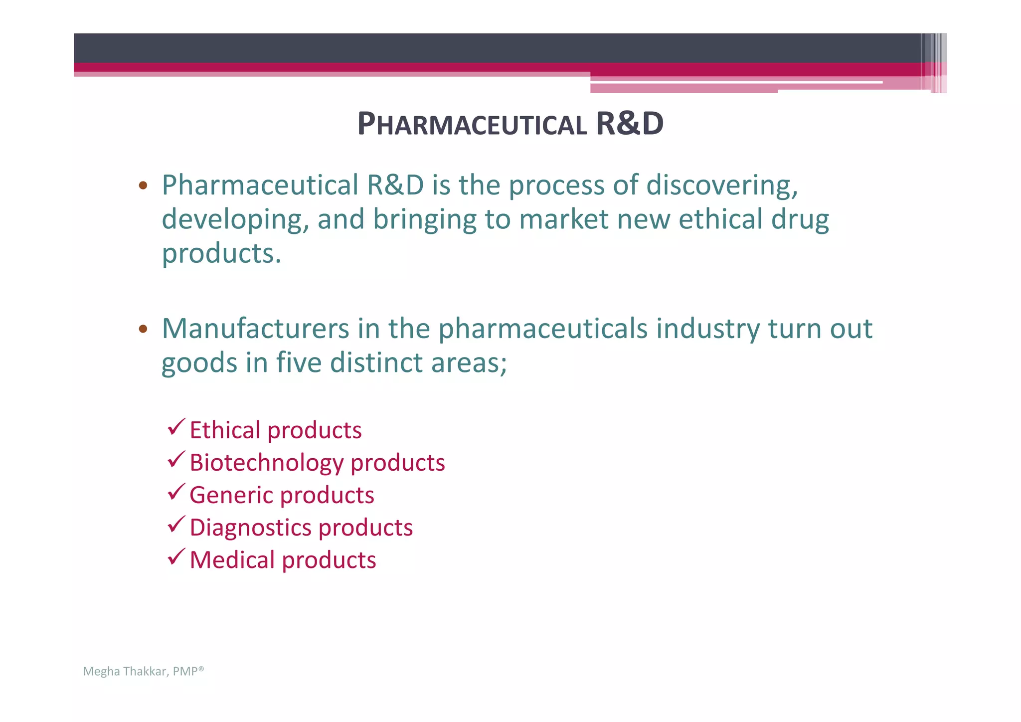 Project Management In Pharmaceutical Industry | PDF