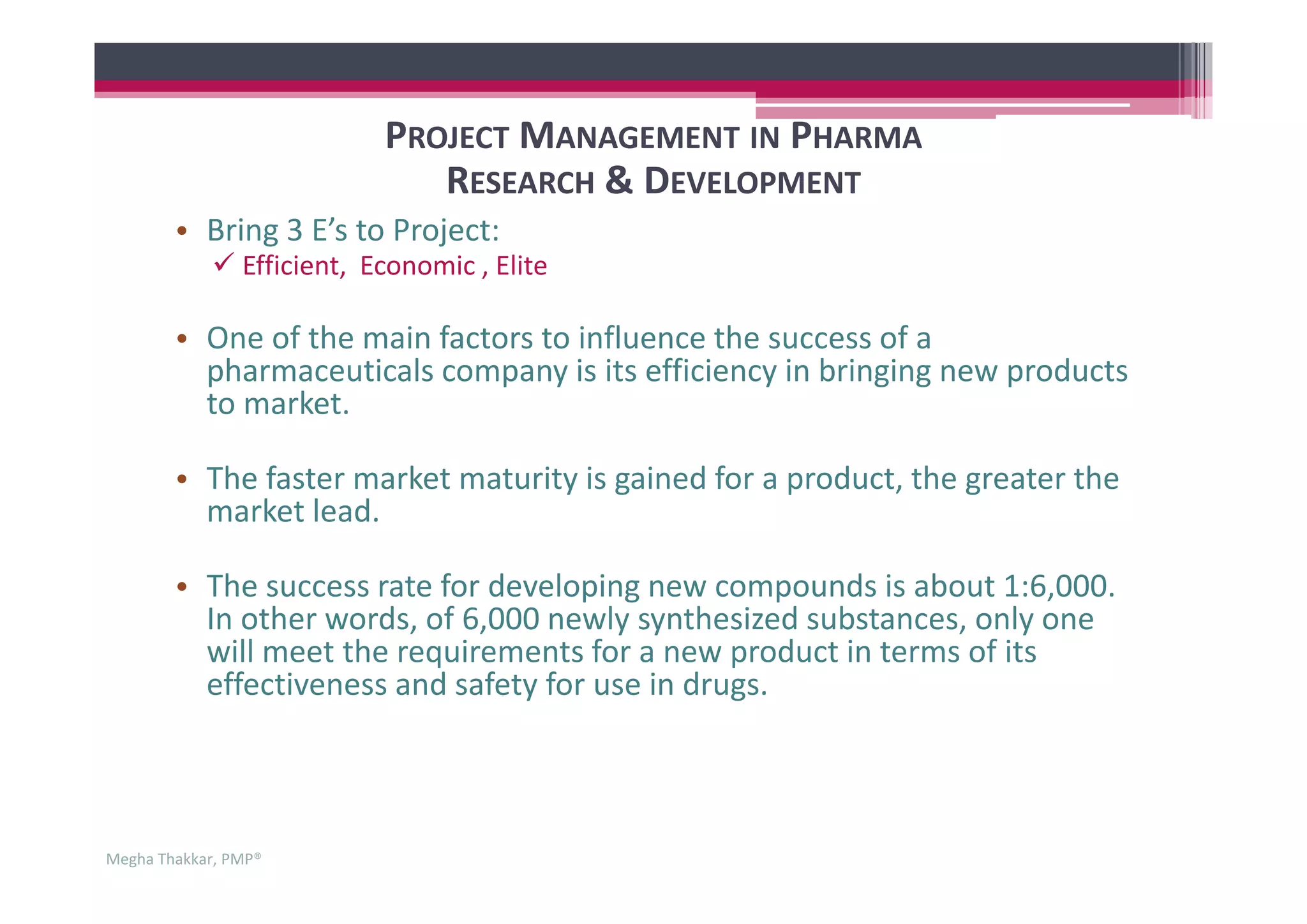 Project Management In Pharmaceutical Industry | PDF