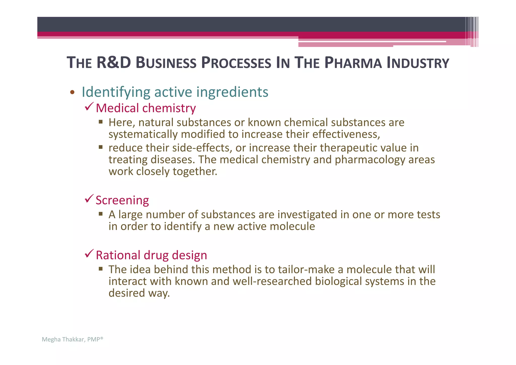 Project Management In Pharmaceutical Industry | PDF
