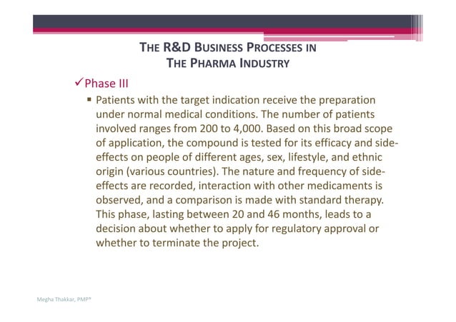 Project Management In Pharmaceutical Industry | PDF