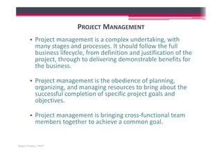 Project Management In Pharmaceutical Industry | PDF