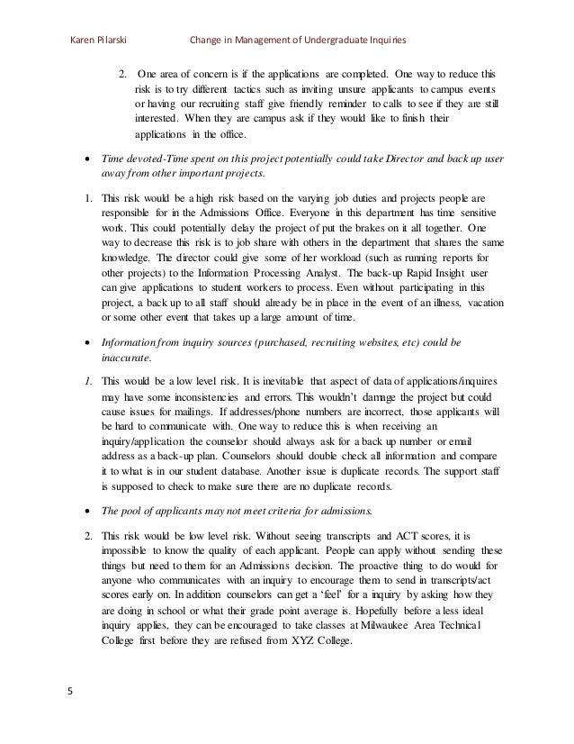 Project management (inquiry project)