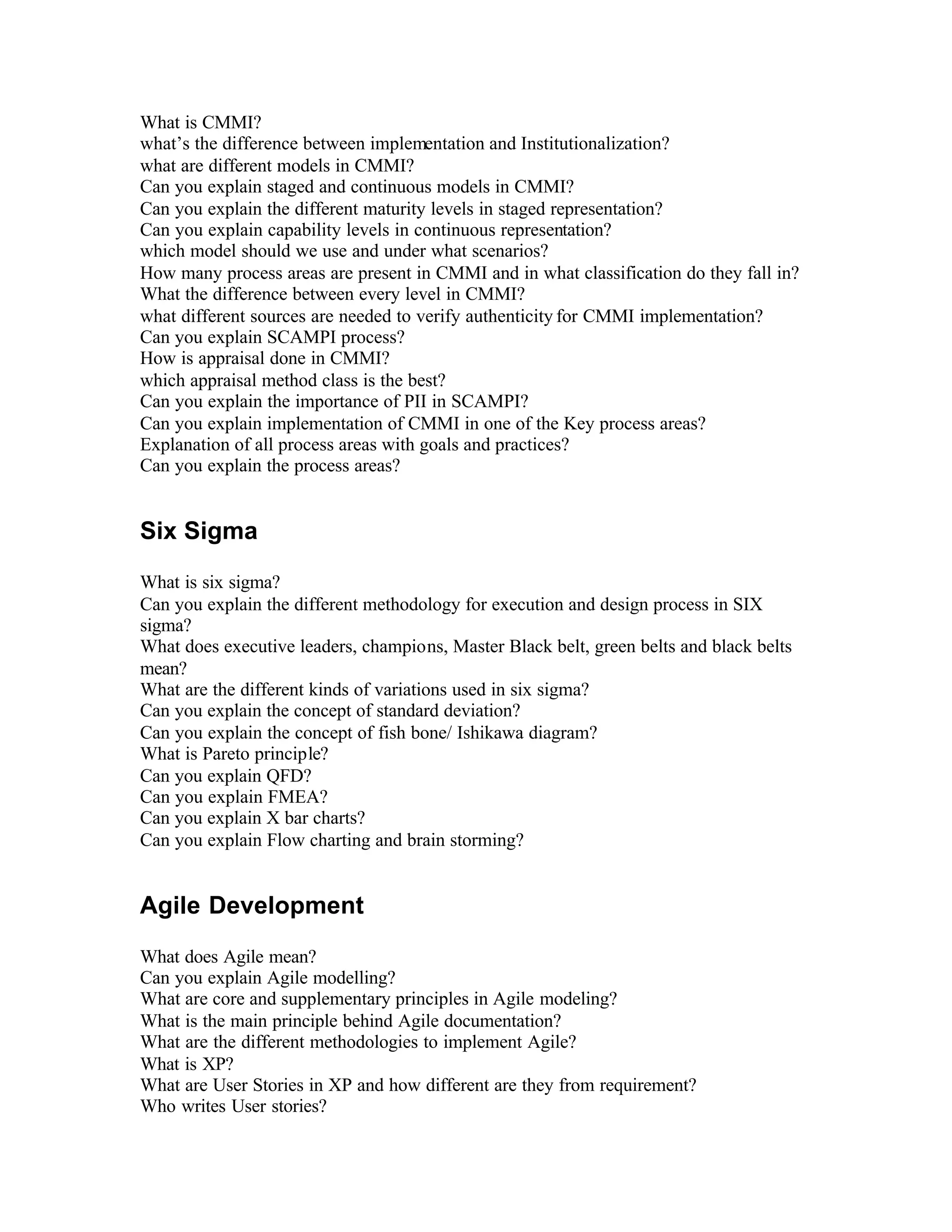 Project Management Interview Questions | PDF