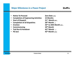 Project management in thermal power plants | PDF