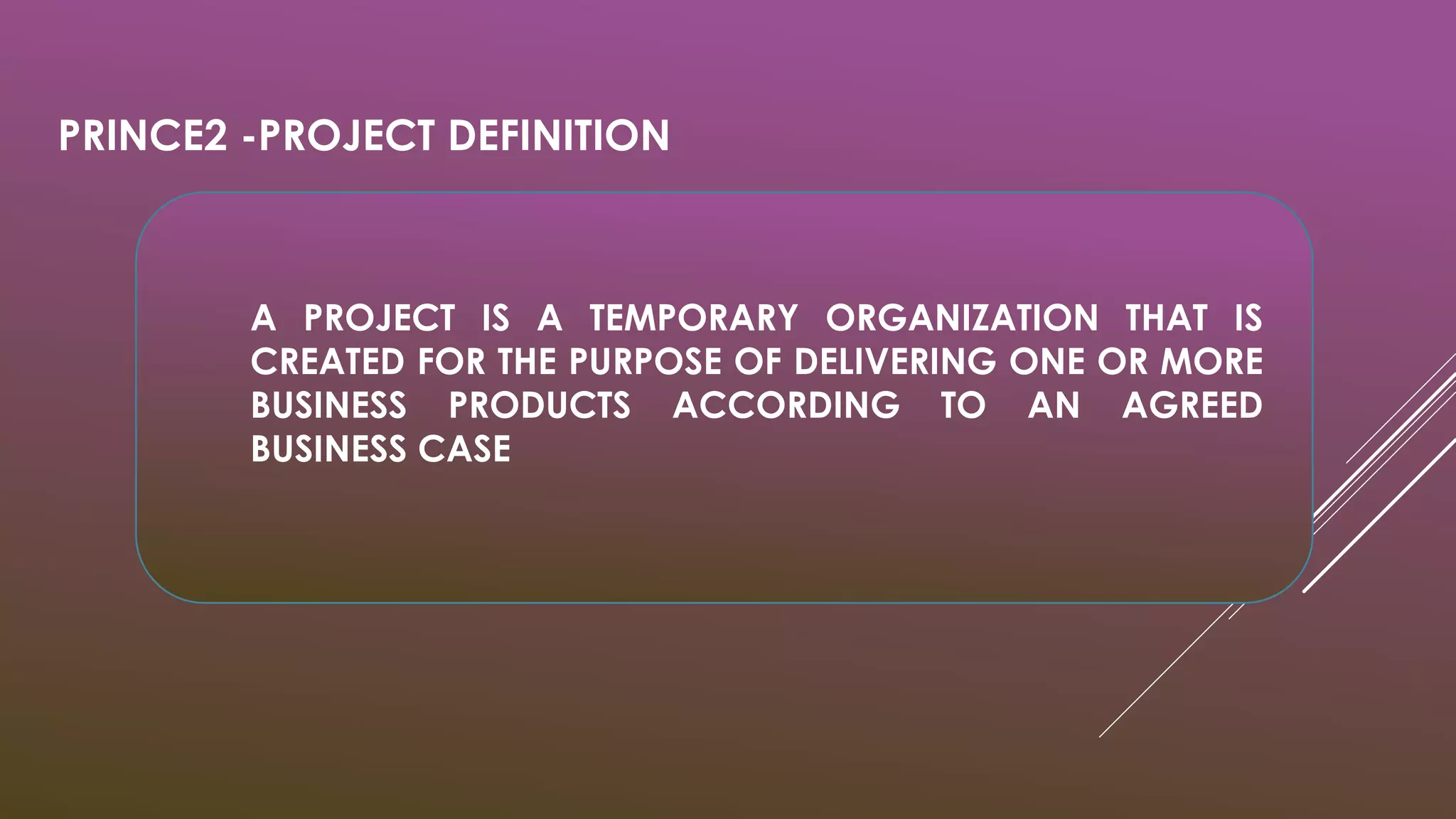 Project management intro 2 prince2 methodology | PDF