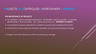 Project management intro 2 prince2 methodology | PDF