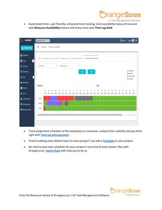 Project management is now fun and easy with orangescrum | PDF