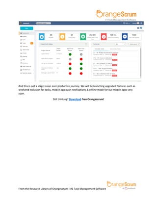 Project management is now fun and easy with orangescrum | PDF
