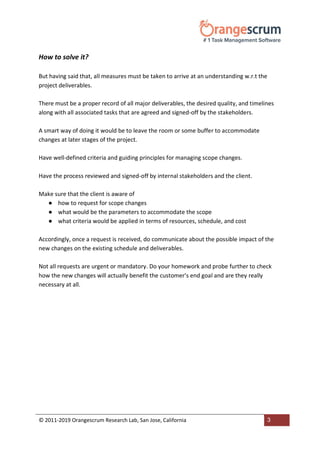 Project management issues and their solution | PDF