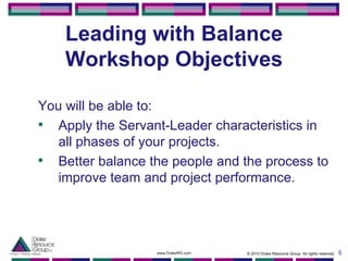 Project Management: Leading With Balance | PPT
