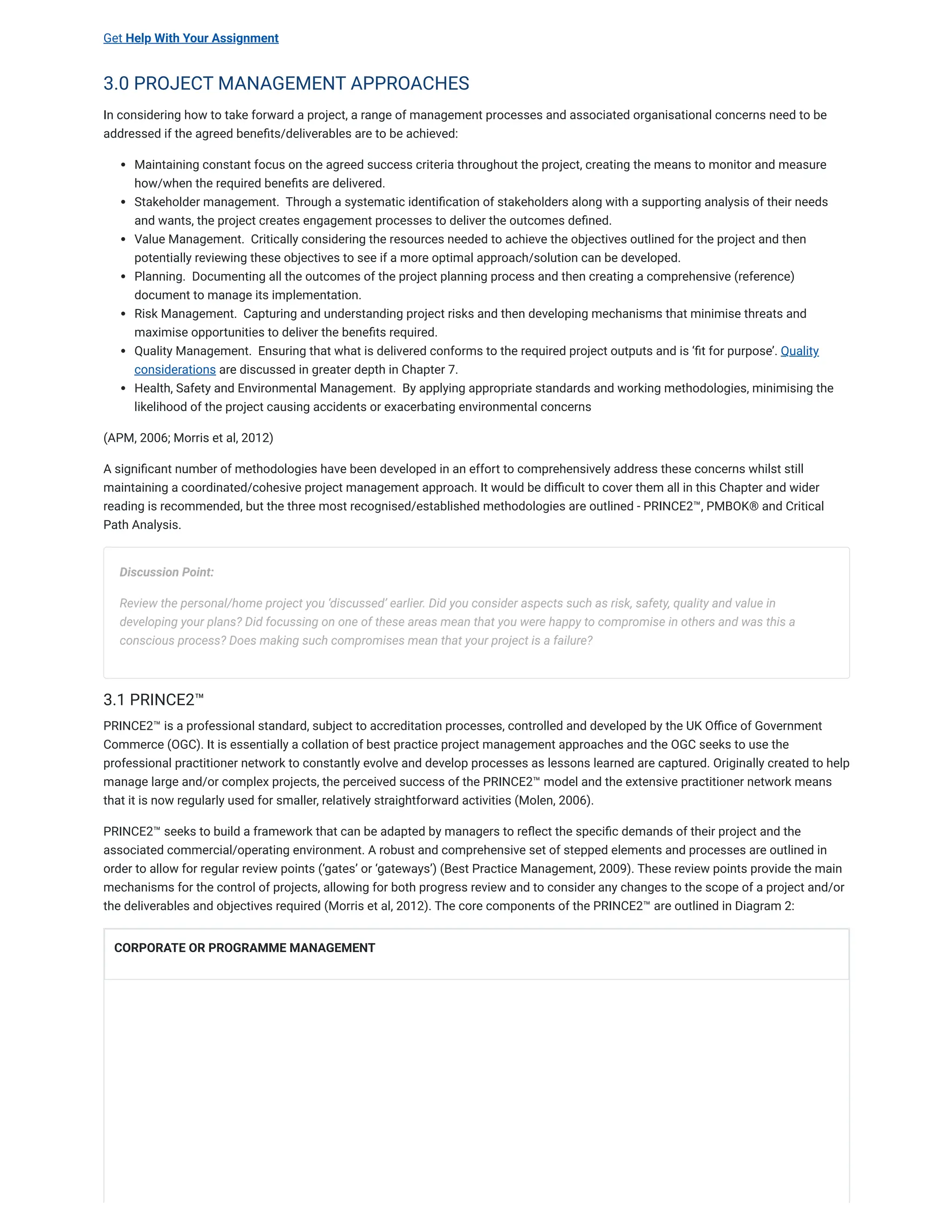 Project Management Lecture Notes for public health | PDF