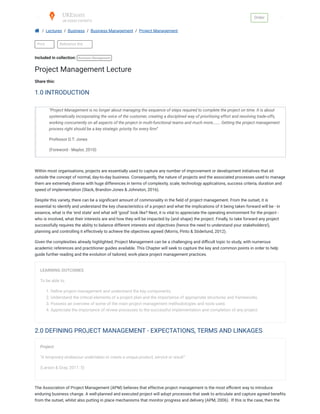 Project Management Lecture Notes for public health | PDF