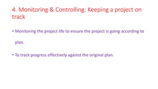 Project management life cycle | PPTX