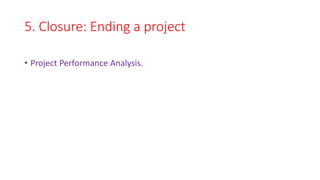 Project management life cycle | PPTX