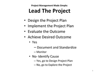 Project Management: "made simple" using quick connects | PPT | Business ...