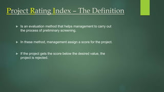 Project management presentation (power point) | PPT