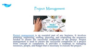 Project Management - Metaratus | PPT