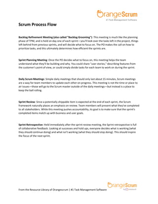Project Management Methodologies Orangescrum Tutorial | PDF | Computer Software and Applications ...