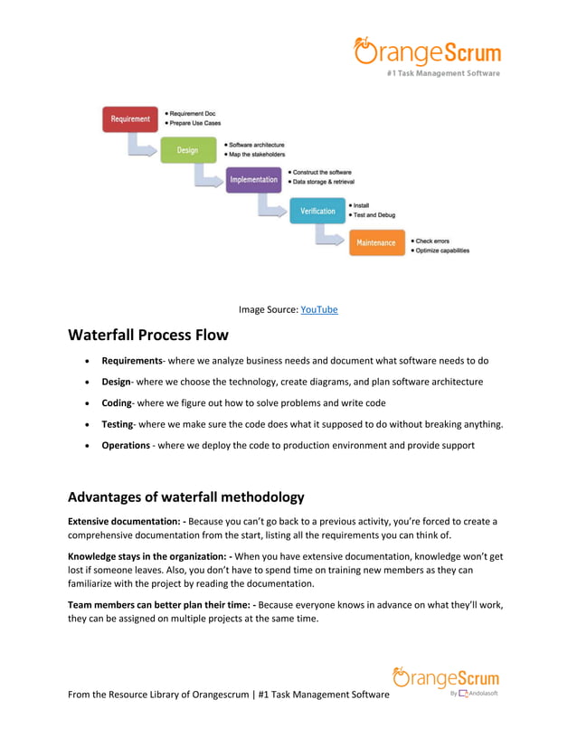 Project Management Methodologies Orangescrum Tutorial | PDF