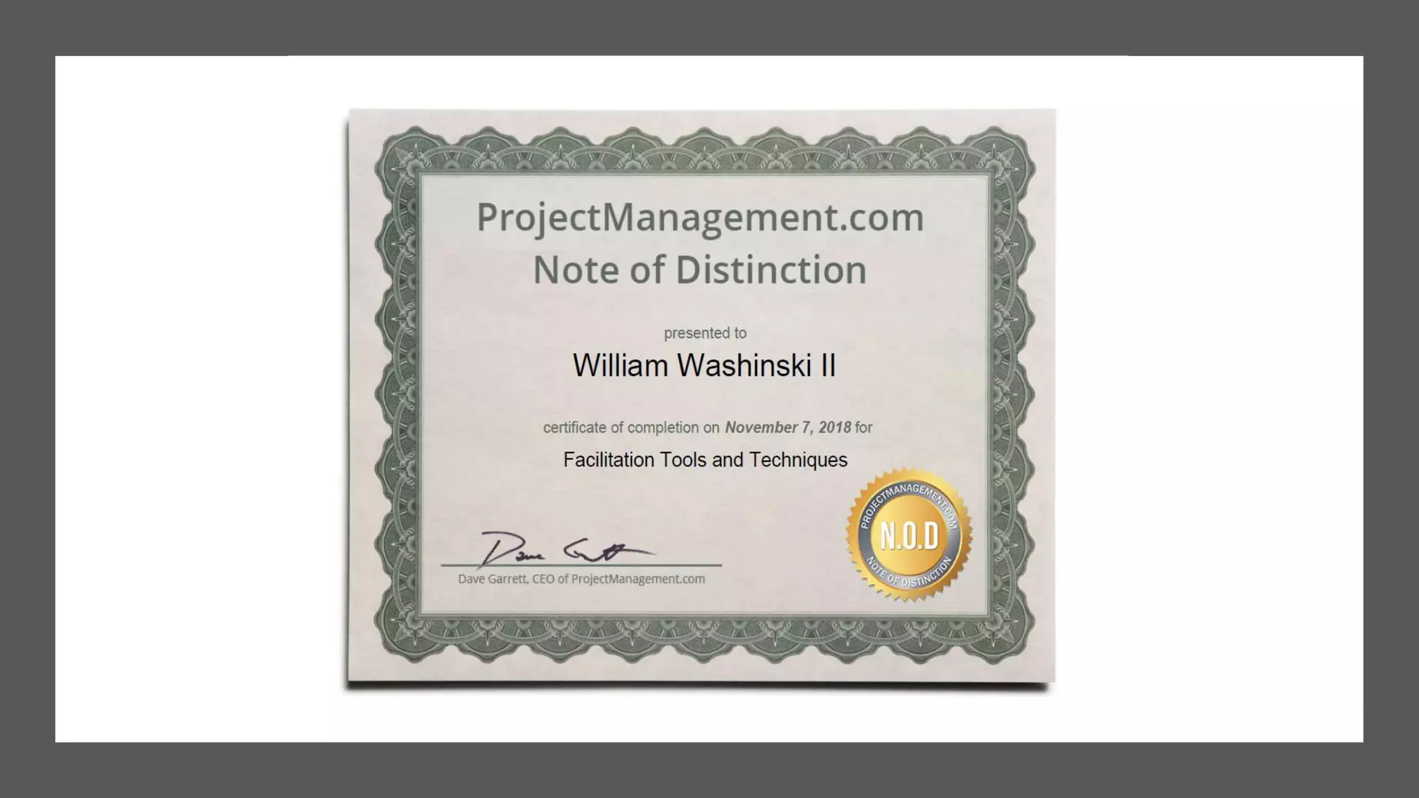 Project Management Notes of Distinction | PPTX