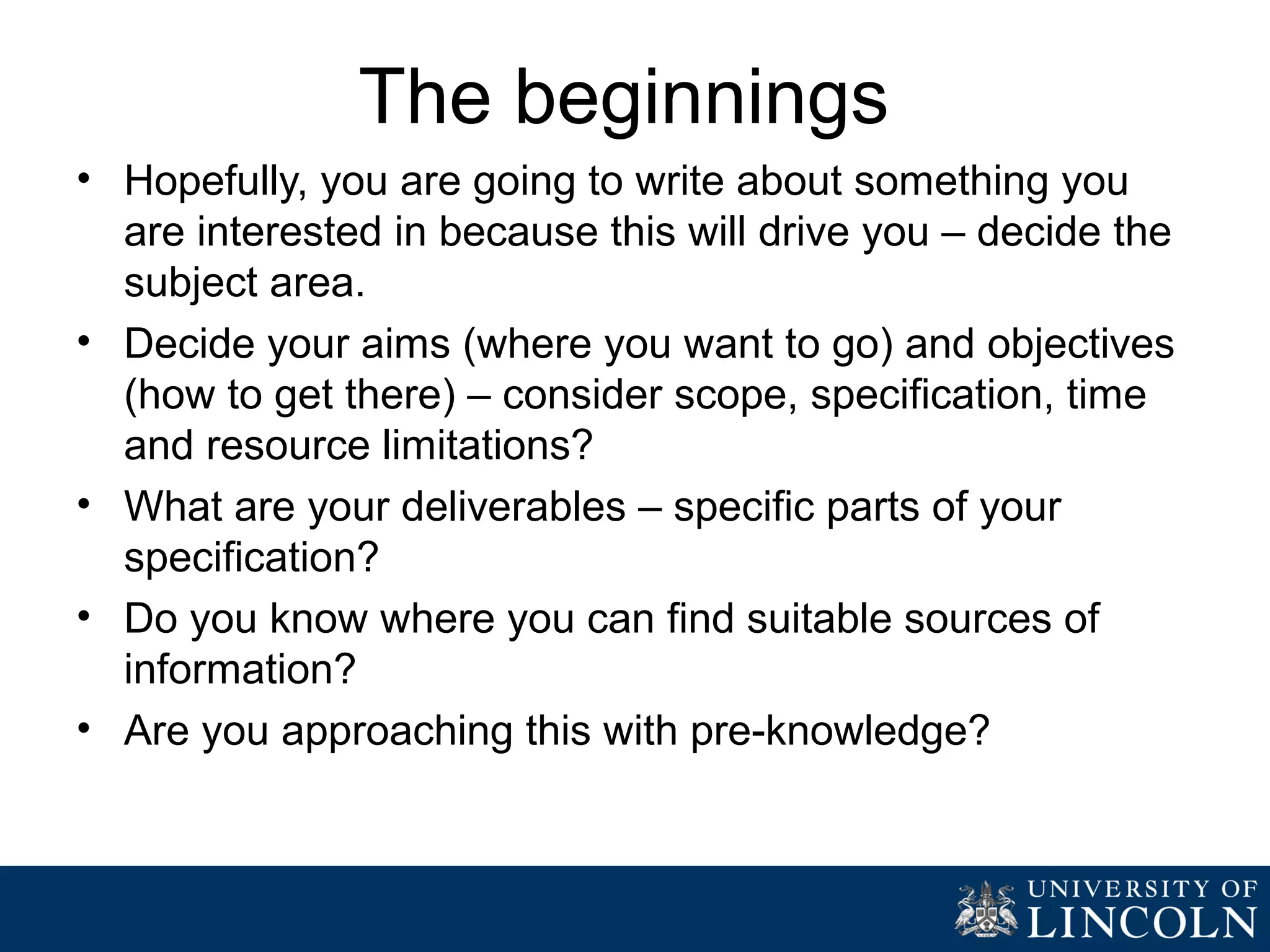 Project management of a 4000 word essay | PPT