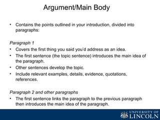 Project management of a 4000 word essay | PPT