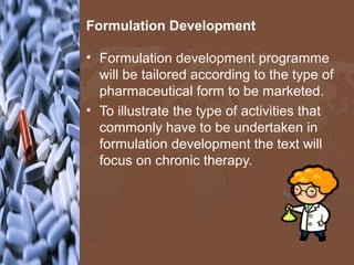 Project management of chemical, analytical, and formulation development ...