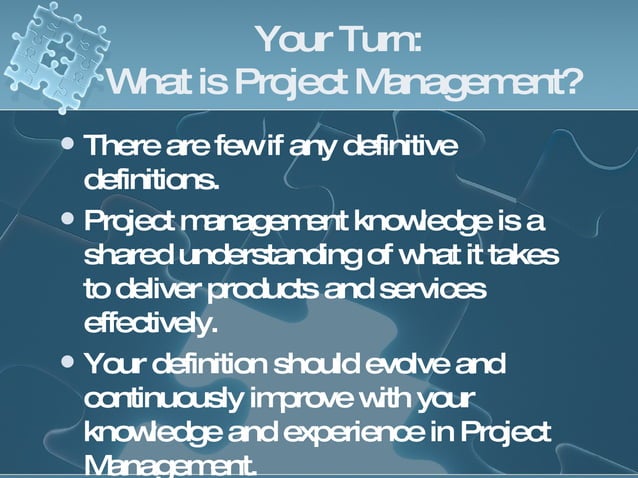 Project Management Overview | PPT