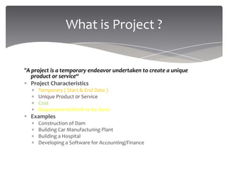 Project Management Overview | PPTX