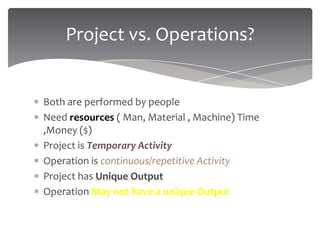Project Management Overview | PPTX