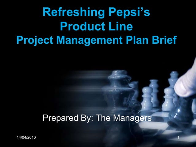 Project Management Pepsi | PPT
