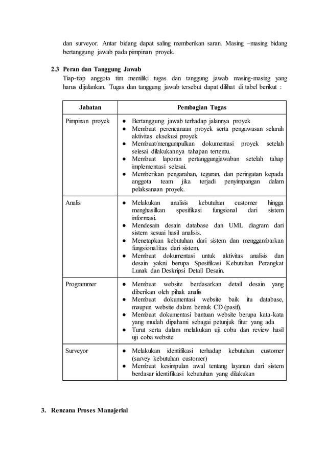 Proposal Project Management Plan | DOCX