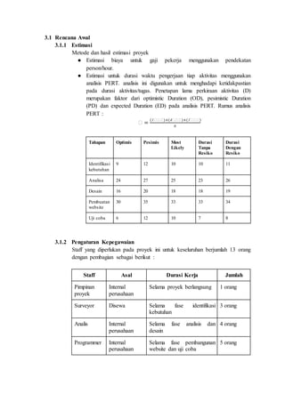 Proposal Project Management Plan | DOCX