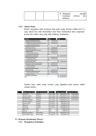 Proposal Project Management Plan | DOCX