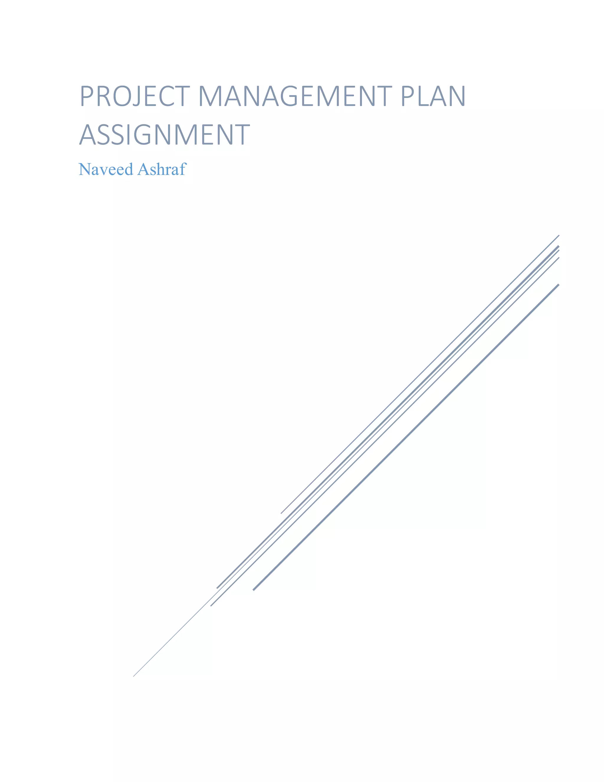 Project management plan (1) | DOCX