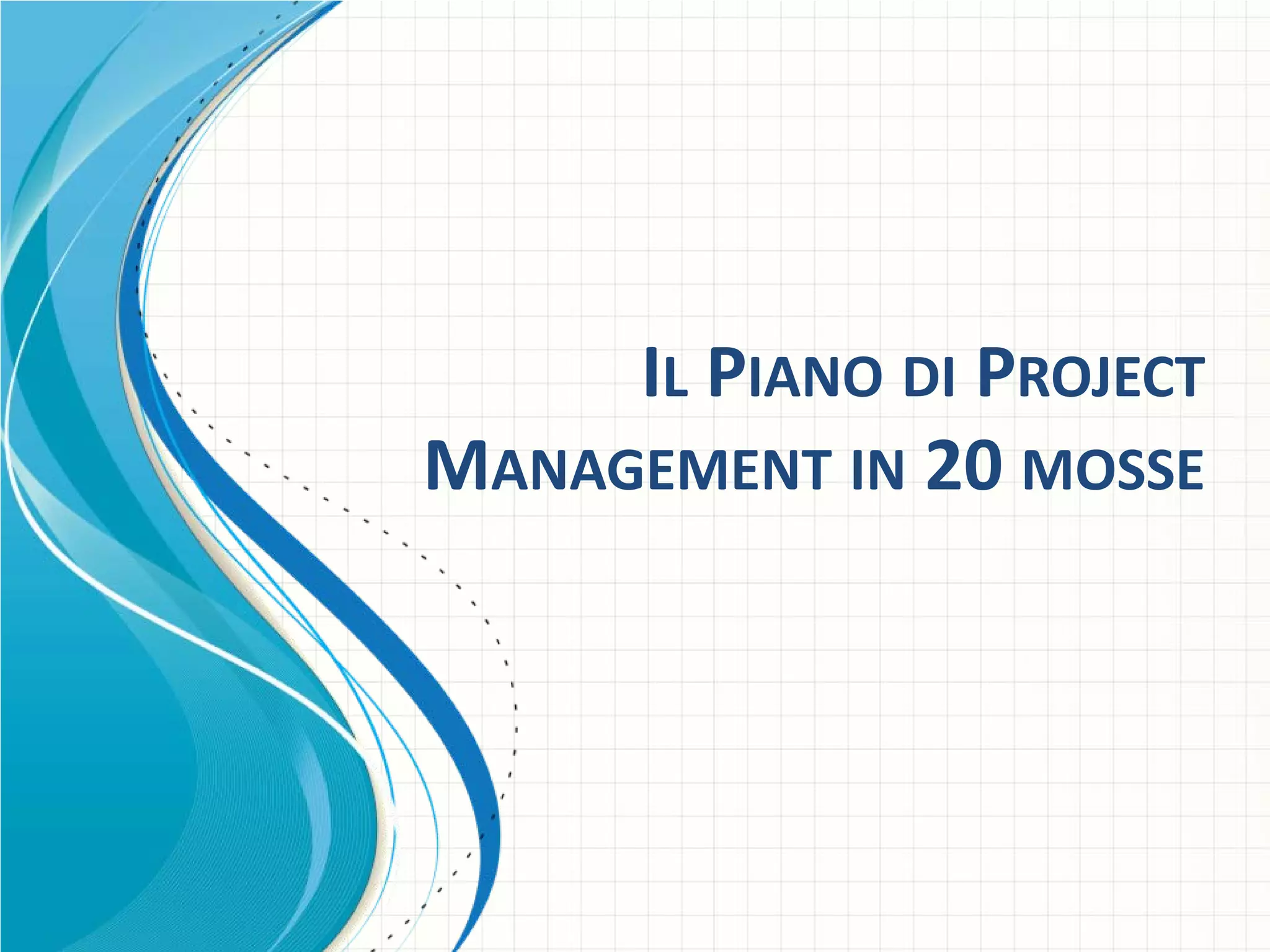 Il Piano di Project Management in 20 mosse | PDF