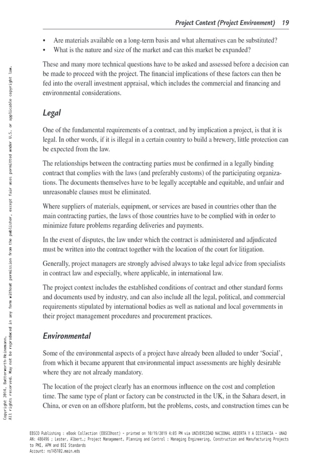 Project management, planning and control | PDF