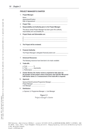 Project management, planning and control | PDF