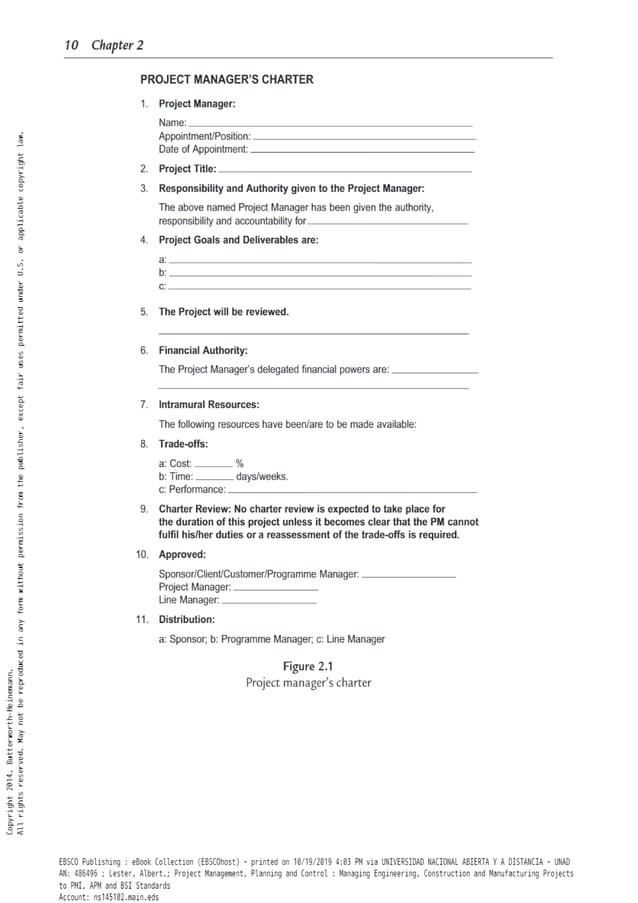 Project management, planning and control | PDF